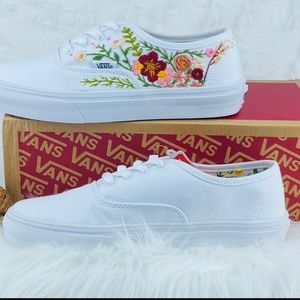 Vans | Shoes | Custom Made Hand Embroidered Van Sneakers Brand New ...